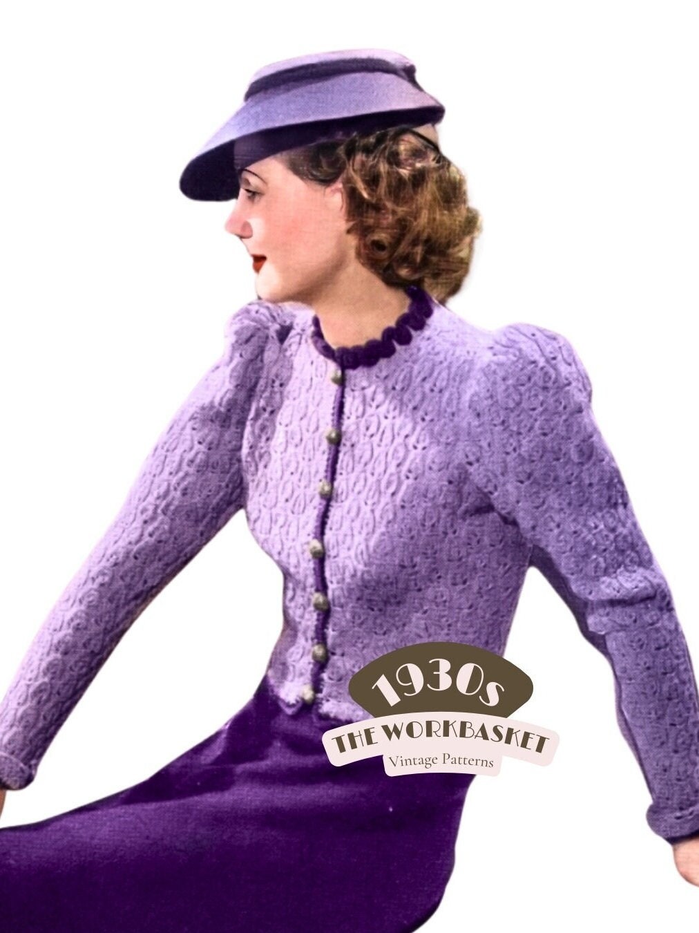 1930s Alpine Cardigan Knitting Pattern - Etsy
