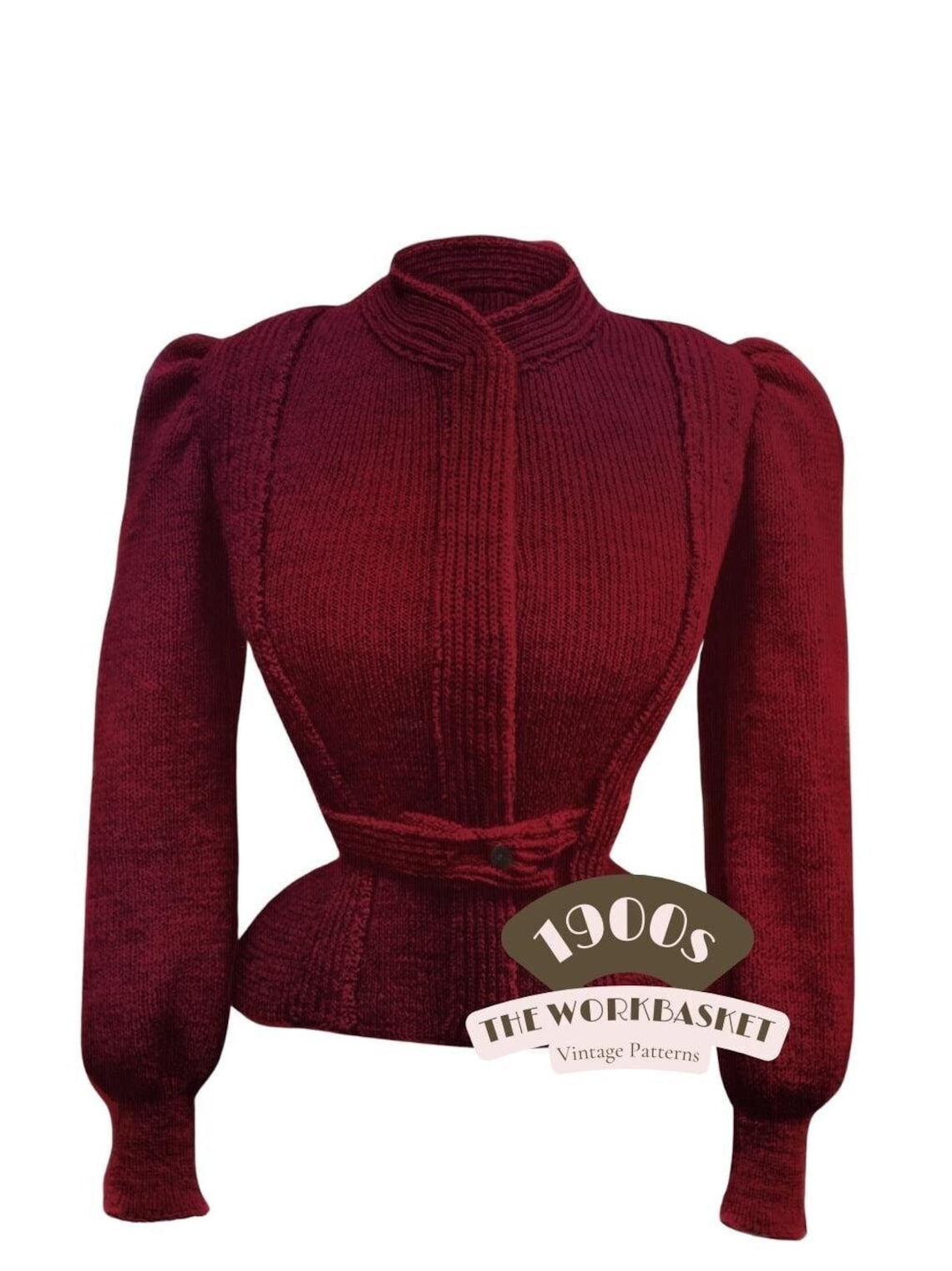 1900s Lady's Norfolk Jacket Knitting Pattern - Etsy