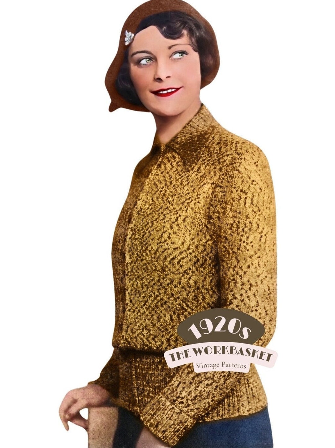 1920s Doris Cardigan Knitting Pattern - Etsy