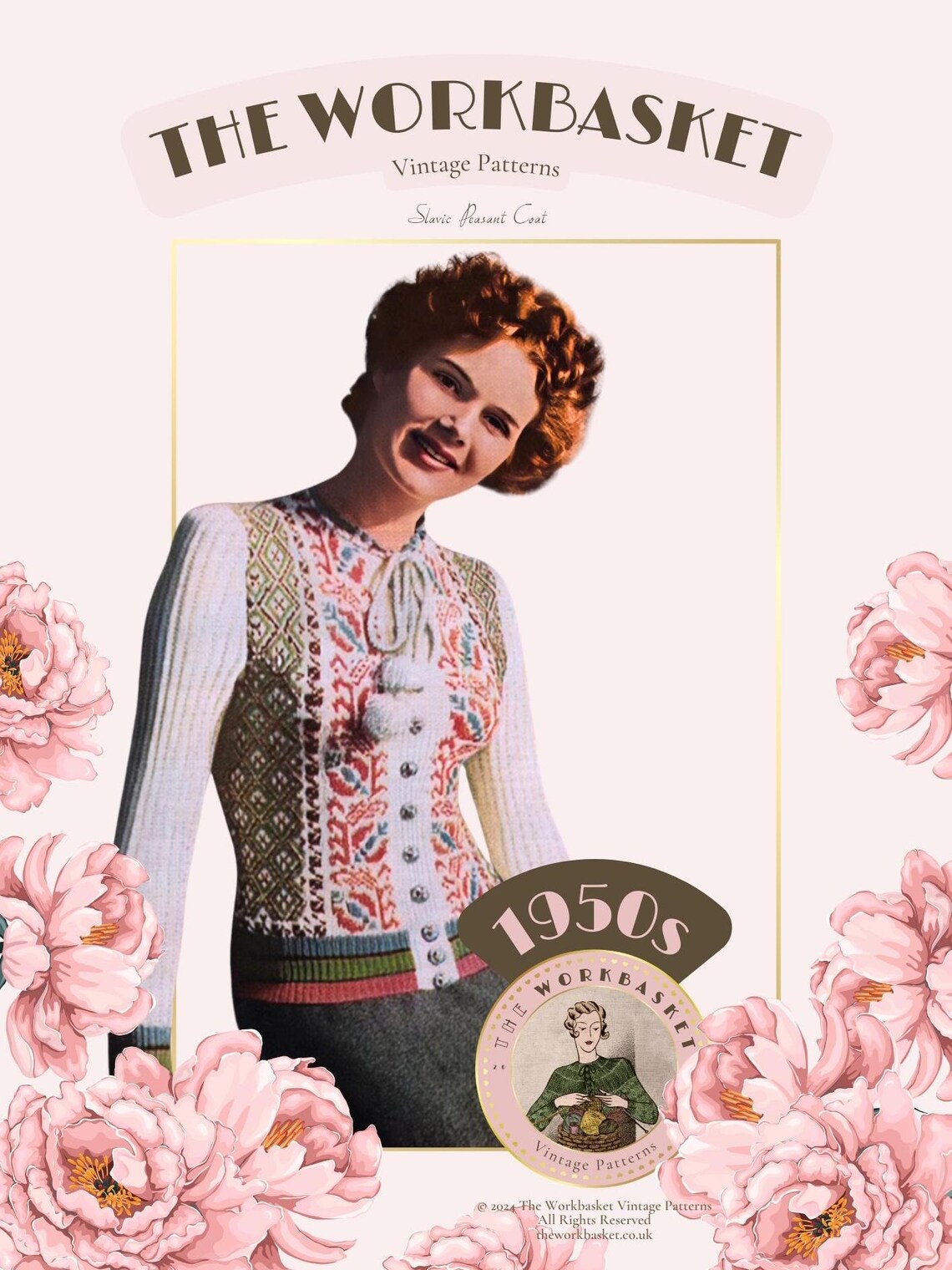 1950s Slavic Peasant Coat Knitting Pattern - Etsy