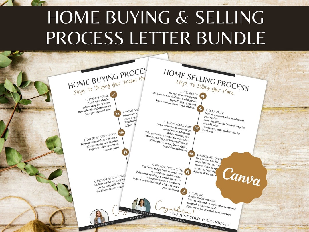 Home Buying Process Flyer, Home Selling Process Flyer, Checklist ...
