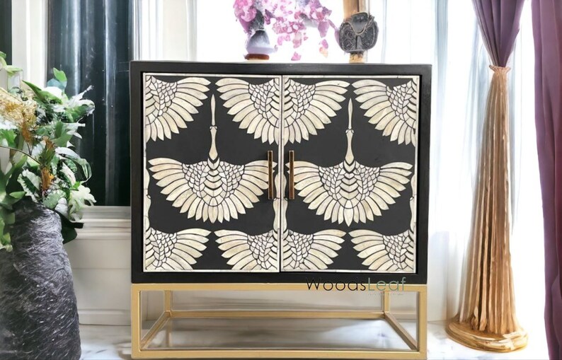 Handmade Bone Inlay Beautiful Swan Design Bone Inlay Bar - Etsy