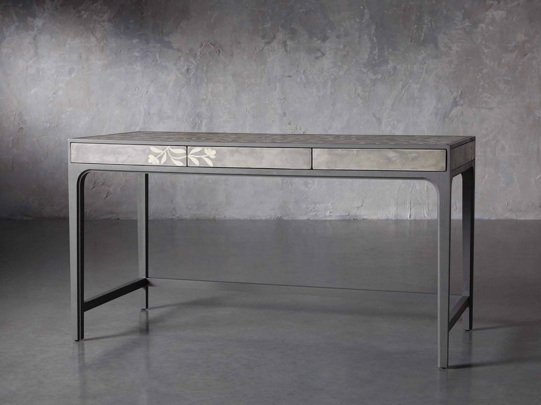 Beautiful Bone Inlay Desk - Etsy