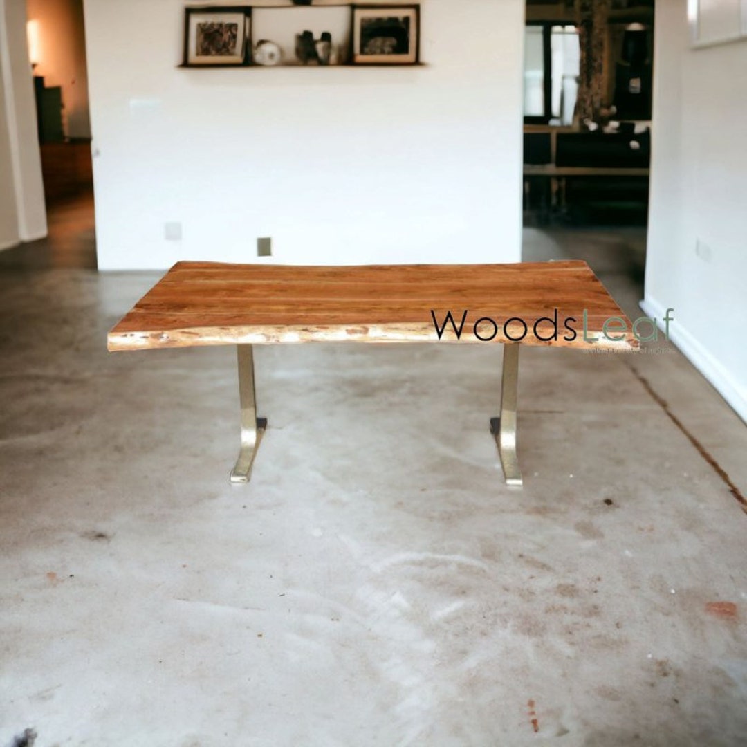 Live Edge Dining Table, Kitchen Table, Wooden Table, Solid Wood Dining ...