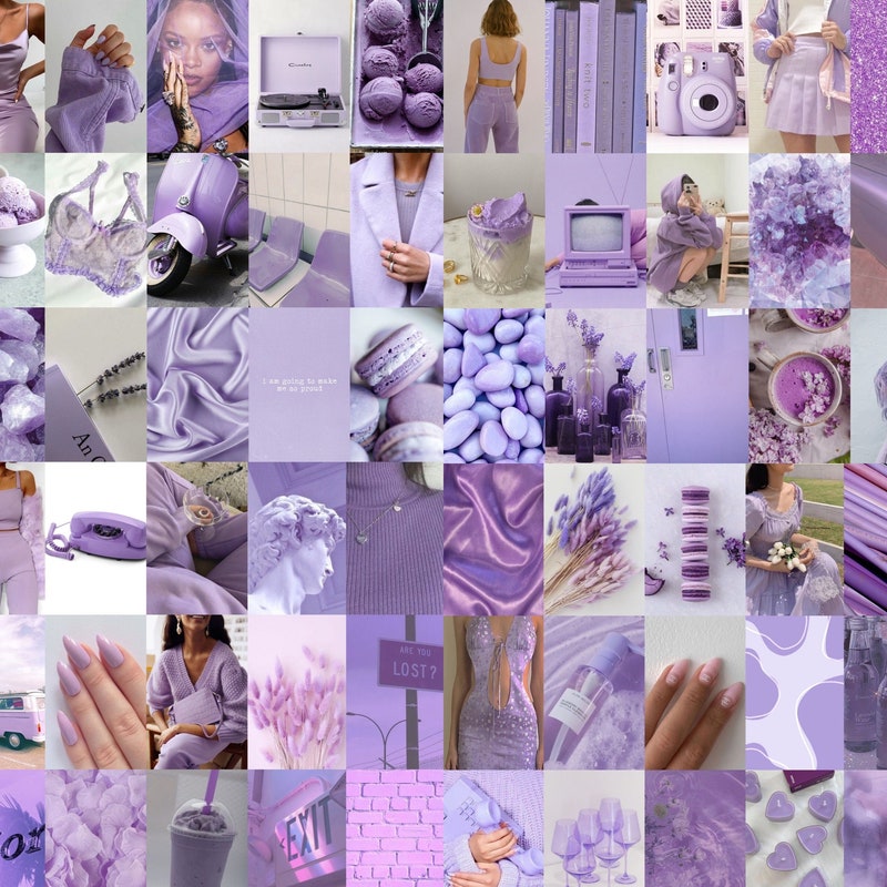 Purple Collage Kit - Etsy