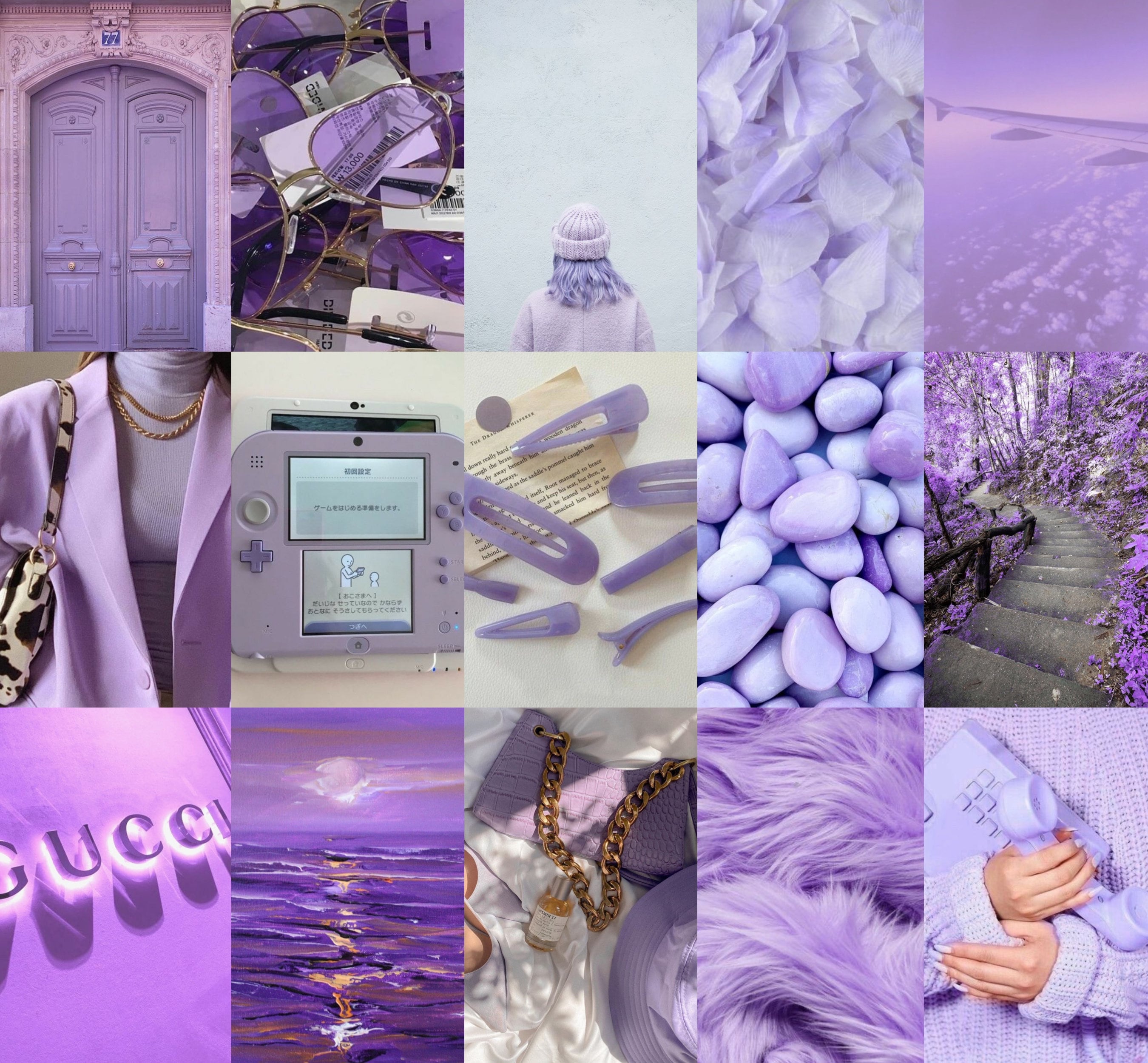 90 PCS Lavender Aesthetic Wall Collage Lilac Aesthetic - Etsy