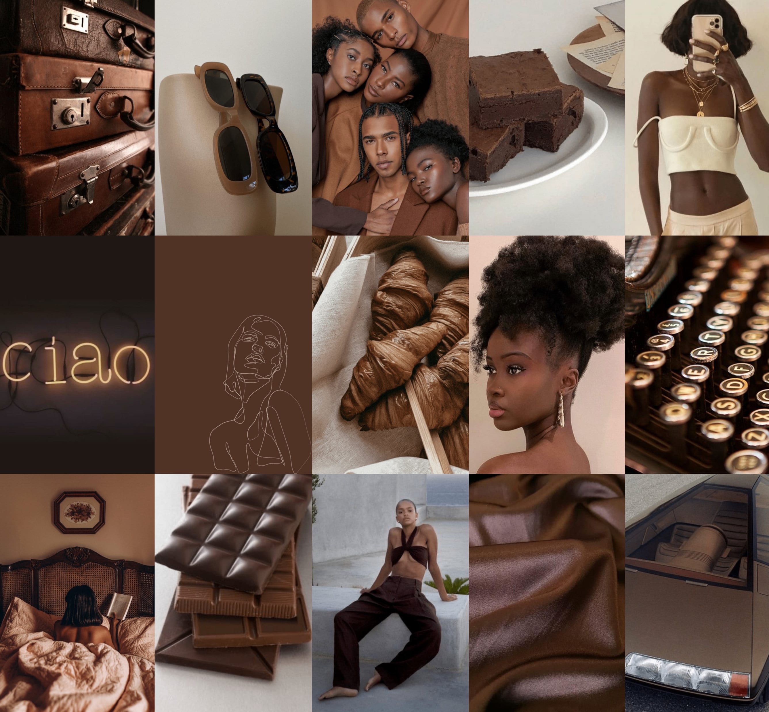 100 PCS Brown Aesthetic Wall Collage Coffee Aesthetic Wall - Etsy