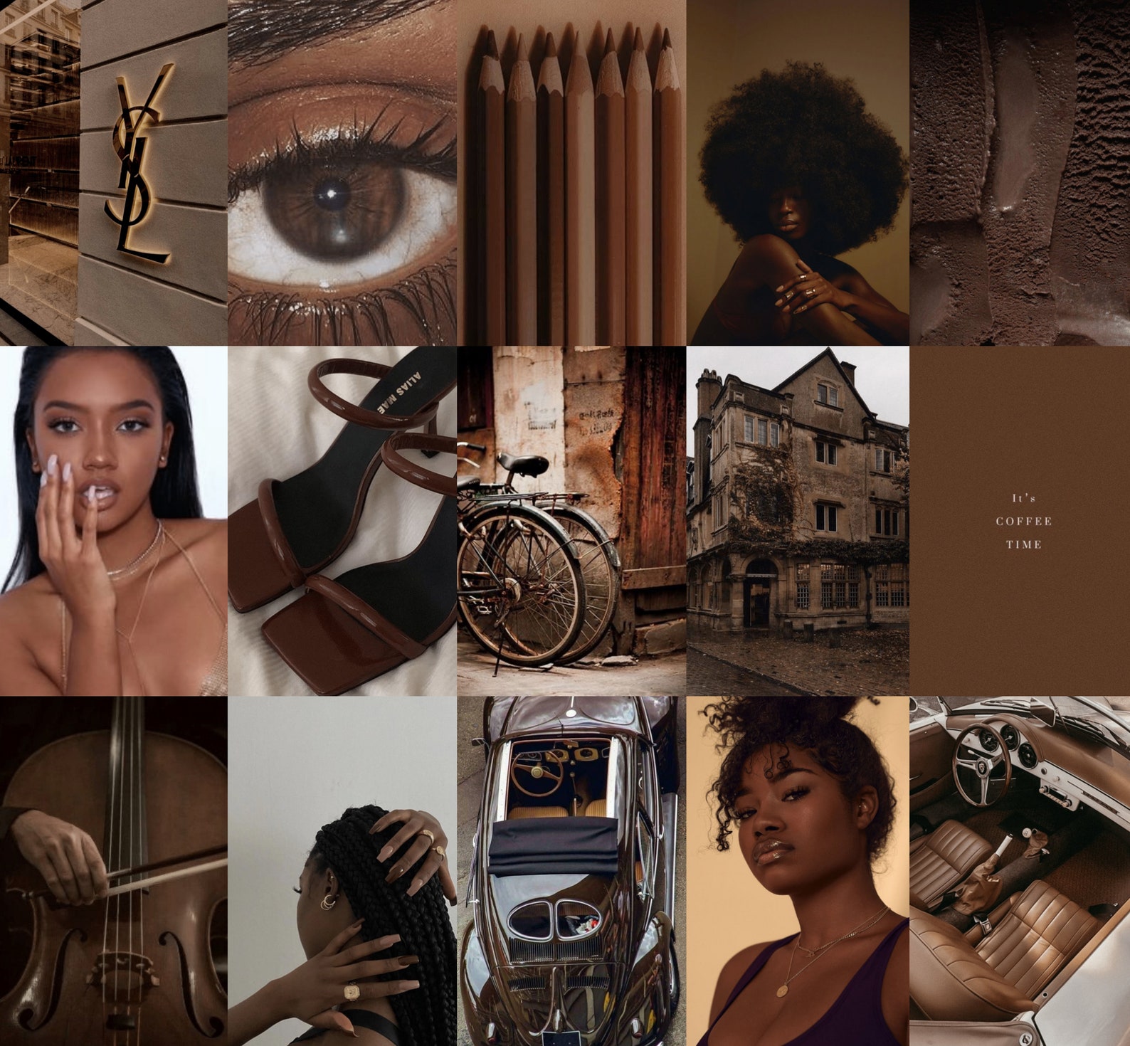 100 PCS Brown Aesthetic Wall Collage Coffee Aesthetic Wall - Etsy