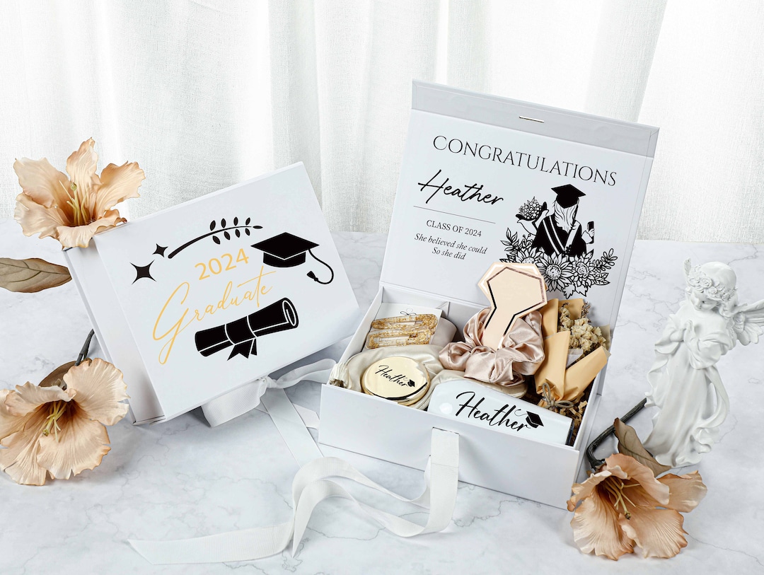 Personalized Graduation Gift Box, 2024 Graduation, Class of 2024 ...