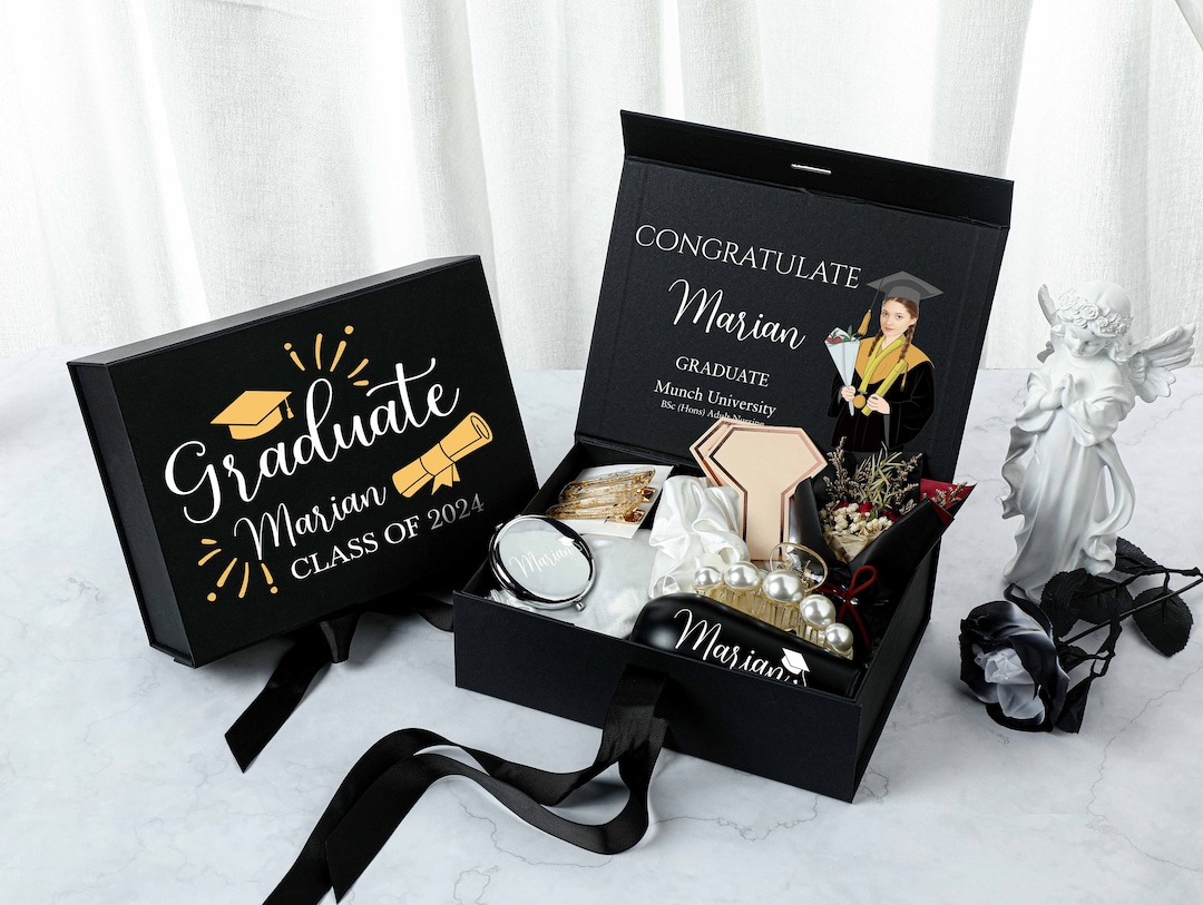 Personalized Graduation Gift Box, 2024 Graduation, Class of 2024 ...