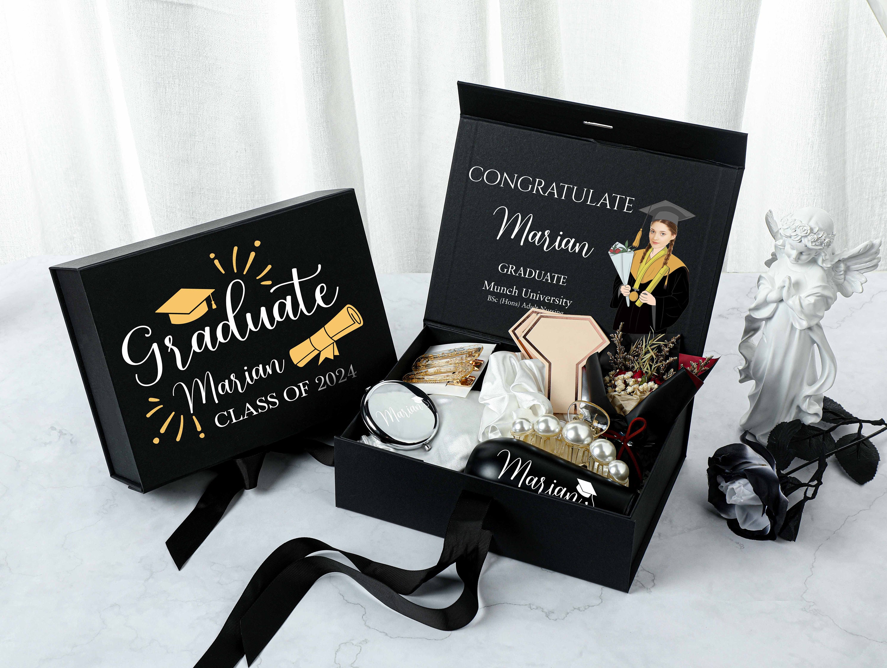 Personalized Graduation Gift Box, 2024 Graduation, Class of 2024 ...