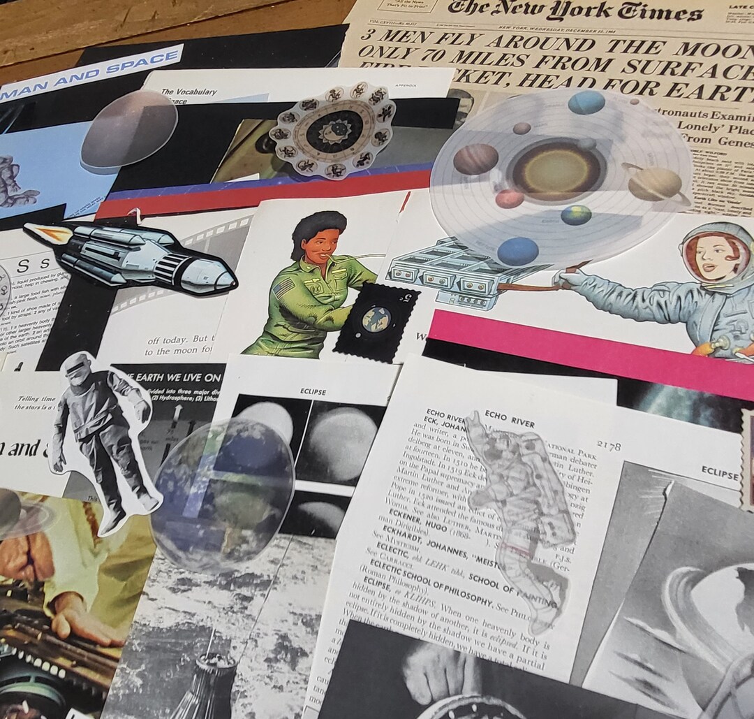 Space-themed Journal Kit – Over 100 Items for Junk Journaling ...