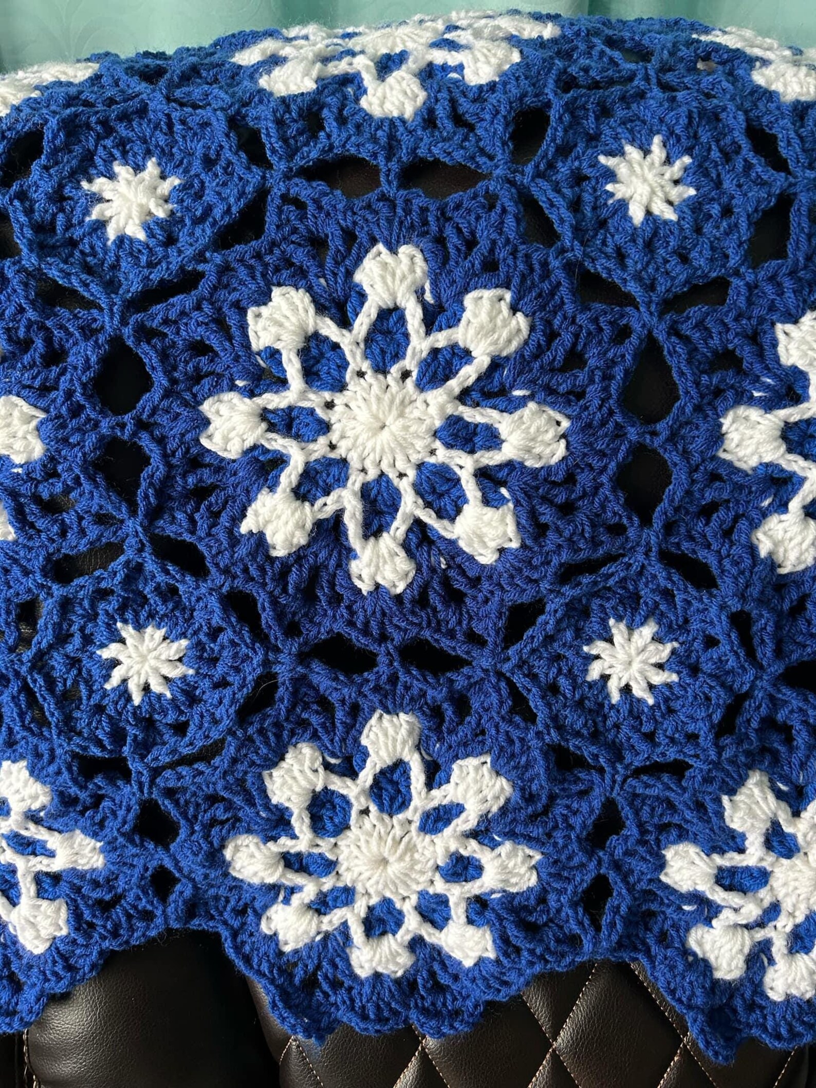 Beautiful Dusty Snowflake Throw - Etsy