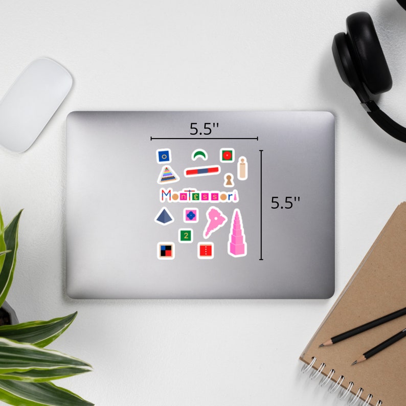 Montessori Materials Sticker Pack: Teacher Student Gift, Pink Tower ...