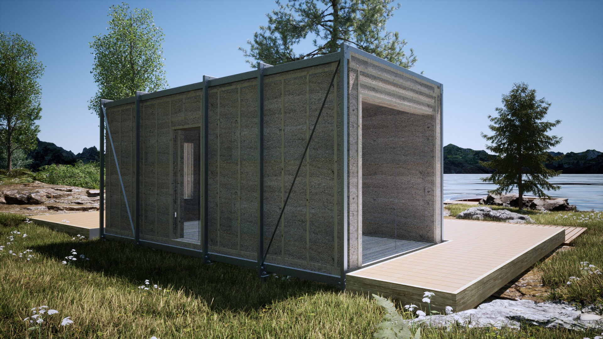 Hempcrete House Double Timber Frame Build It Yourself - Etsy