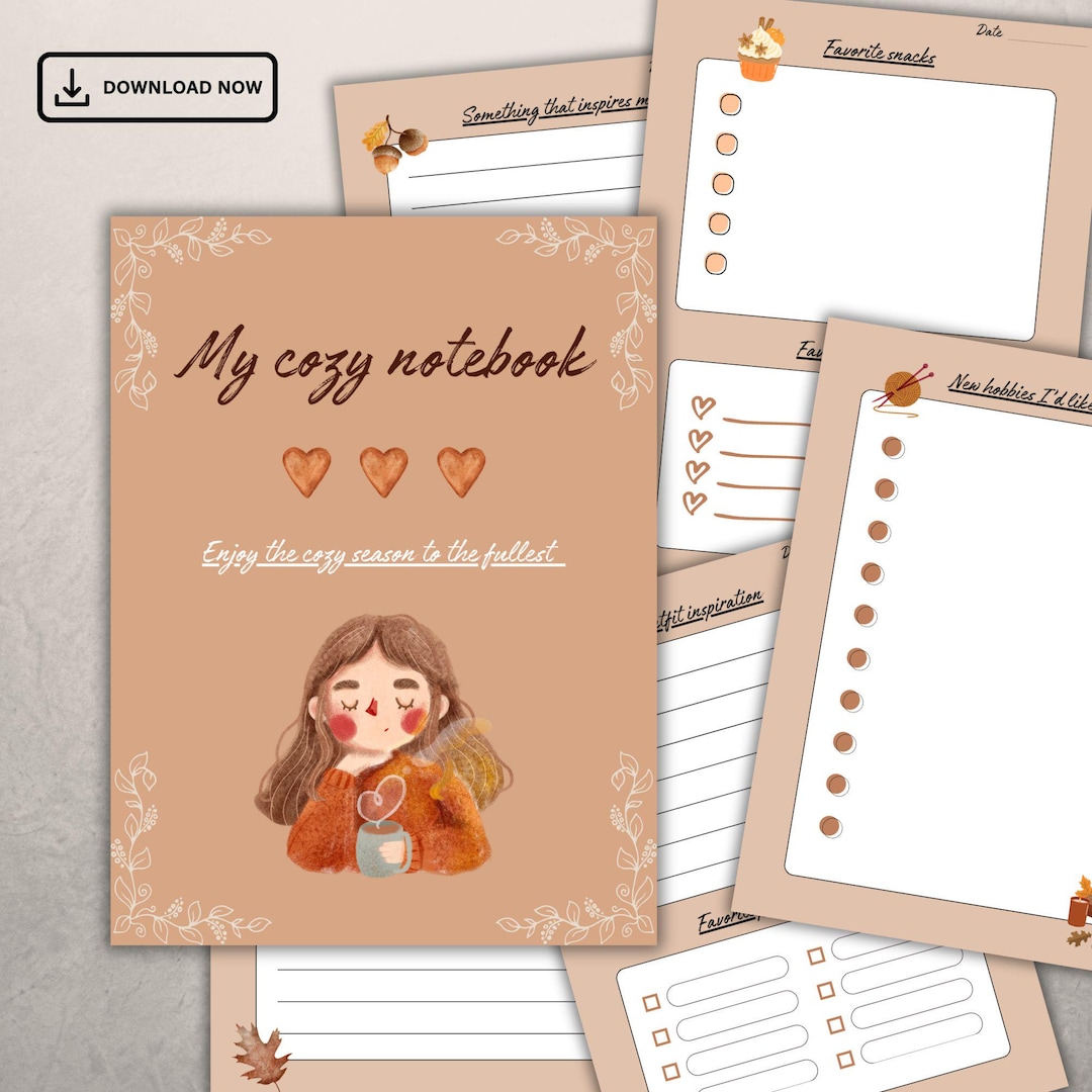 Cozy Season Digital Notebook Instant Download – 20 Pages of Pure Autumn ...