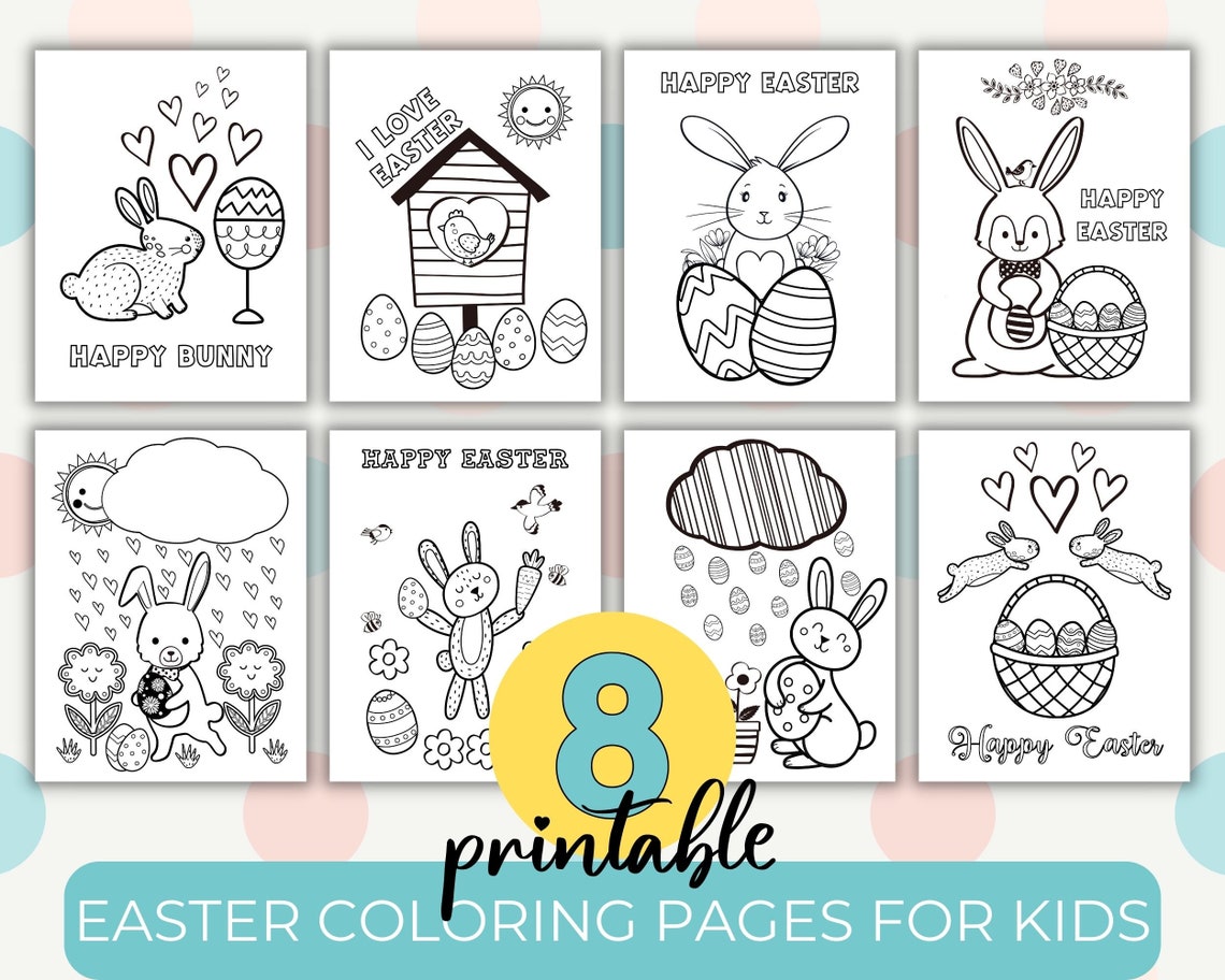 Printable Easter Coloring Pages for Kids Easter Bunny Coloring Pages ...