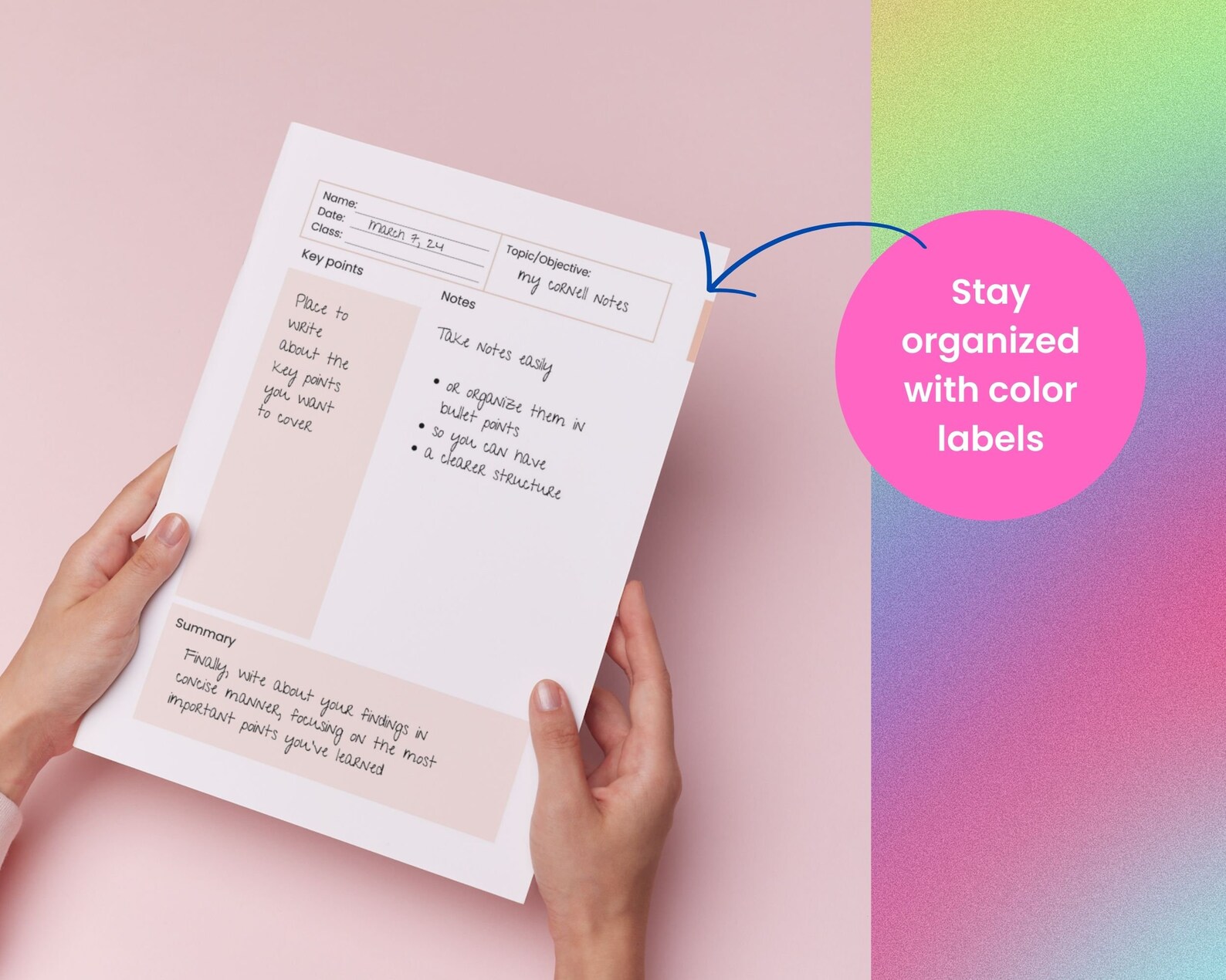 Cornell Notes. Cornell Notes Template. Cornell Notes Printable. Note ...