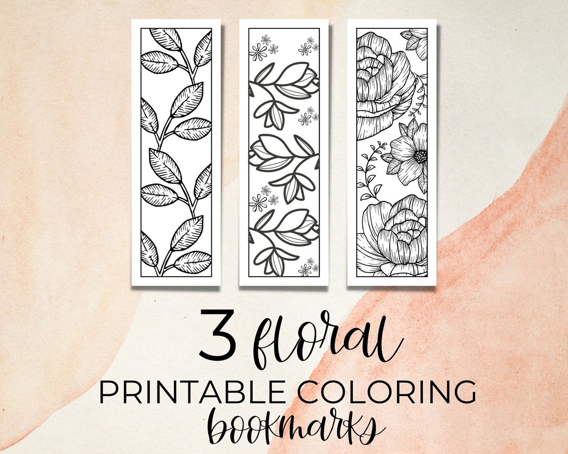 8 Printable Coloring Bookmarks | Boho Printable Coloring Bookmarks ...