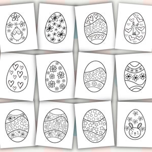 Printable Easter Egg Coloring Pages | Large Easter Egg Coloring Pages ...