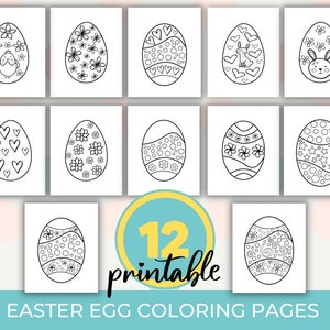 Printable Easter Egg Coloring Pages | Large Easter Egg Coloring Pages ...