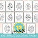 Printable Easter Egg Coloring Pages | Large Easter Egg Coloring Pages ...