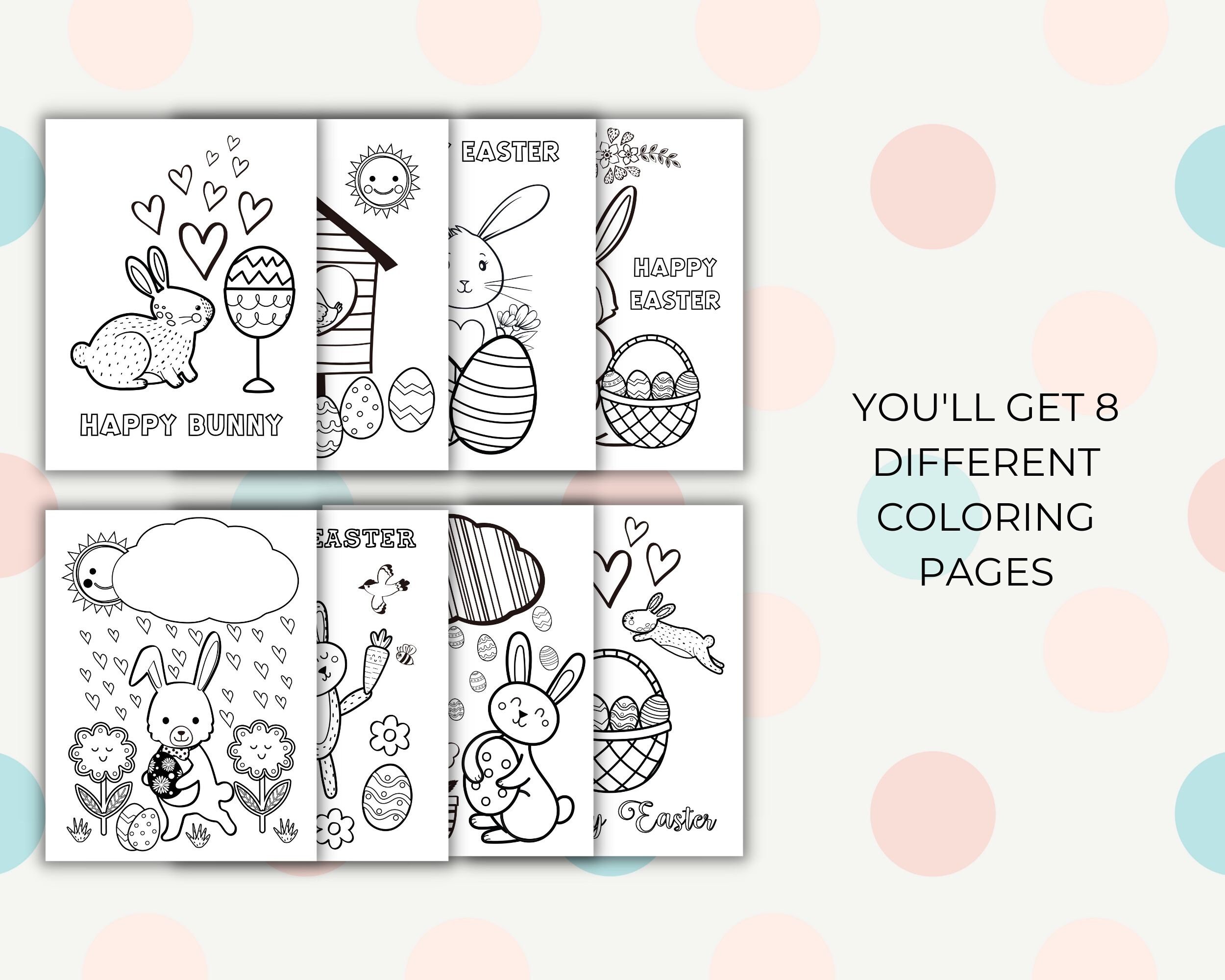 Printable Easter Coloring Pages for Kids Easter Bunny Coloring Pages ...