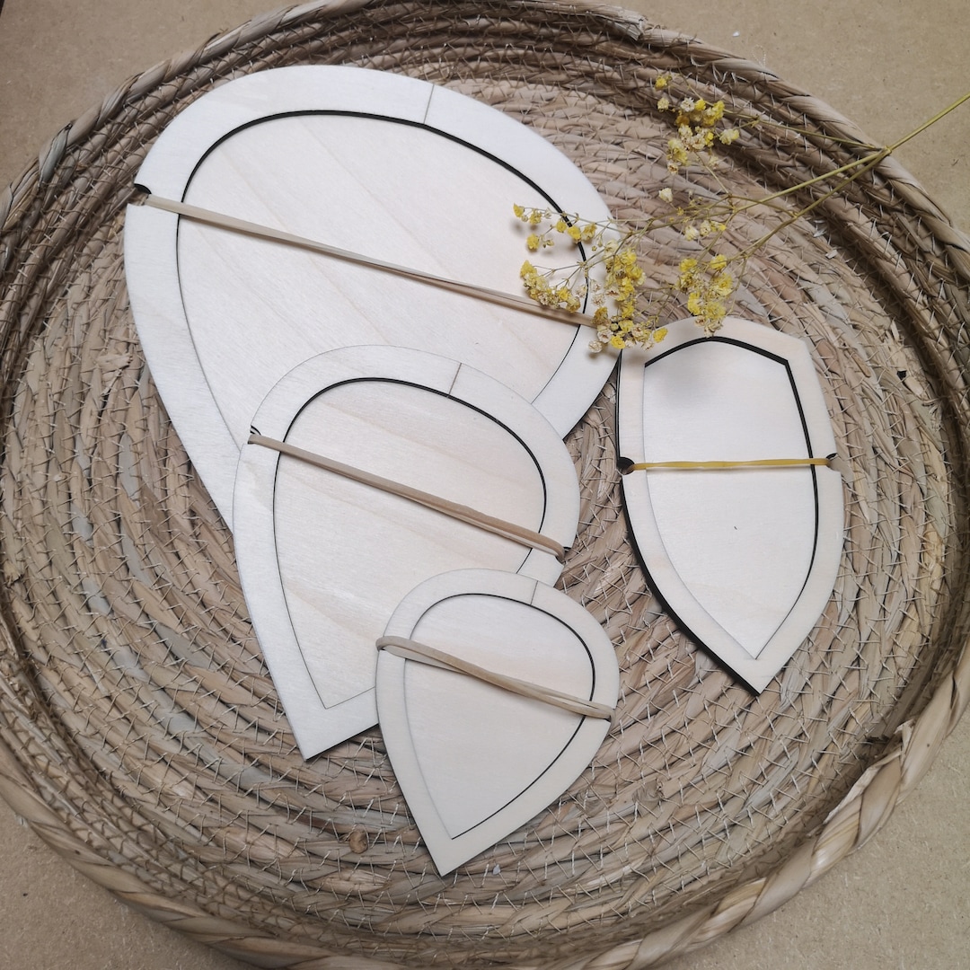 Leaf/feather Cutting Template Macrame Cutting Template - Etsy