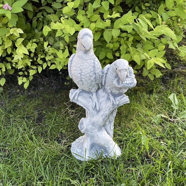 Concrete Parrot Statue - Etsy