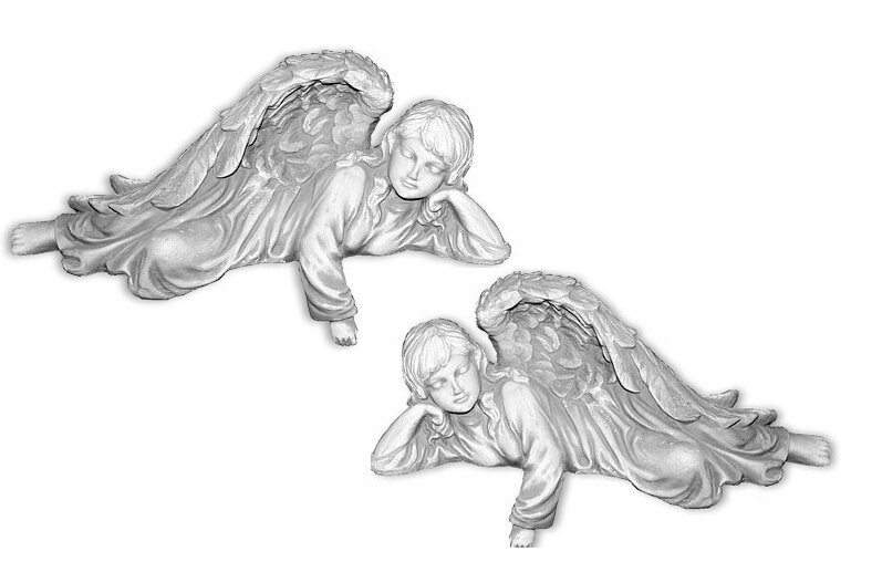Baby Angel Statues 2 in 1 Concrete Cherubs Solid Stone - Etsy