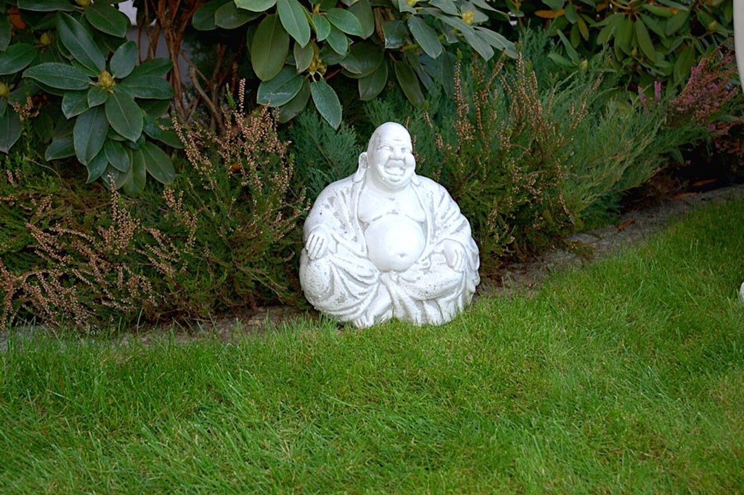 Big Fat Buddha Statue Garden Decor Stone Plump Buddha - Etsy