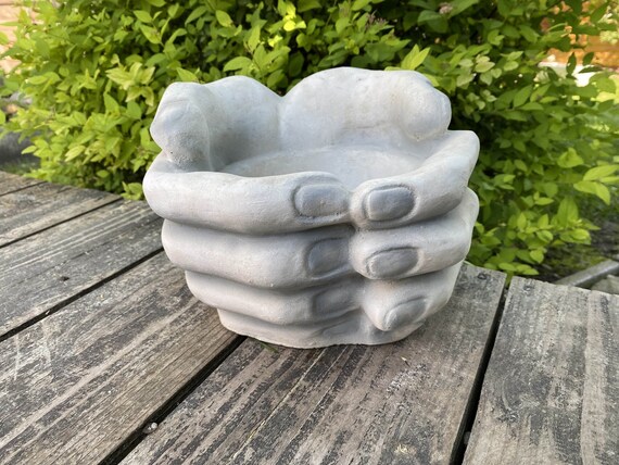 Concrete Hand Planter