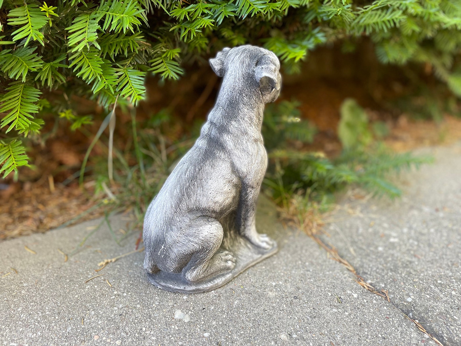 Boxer Dog Statue Little Mastiff Sculpture Boxer Dog Garden - Etsy