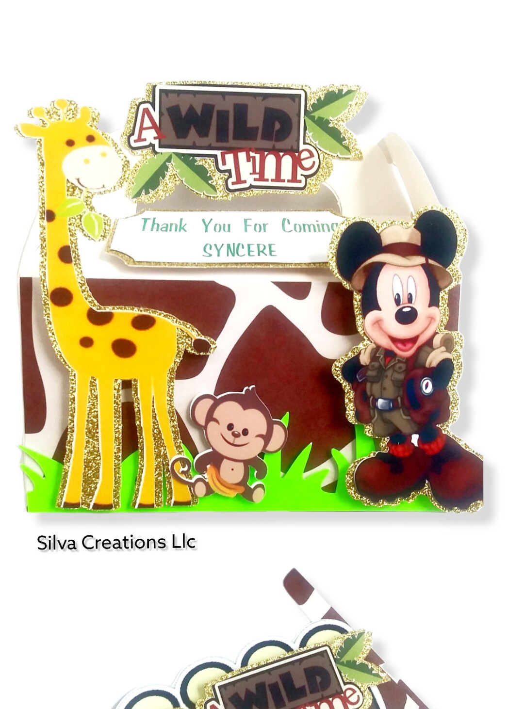 Mickey Mouse Safari Boxes, Minnie Mouse Favor Box, Minnie Gift Box ...