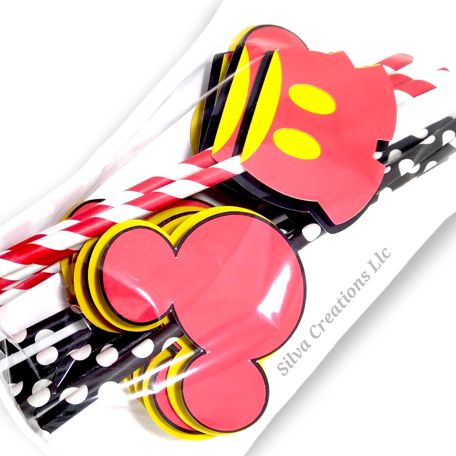 Mickey Mouse Party Straw Mickey Mouse Party Favors Mickey Birthday ...