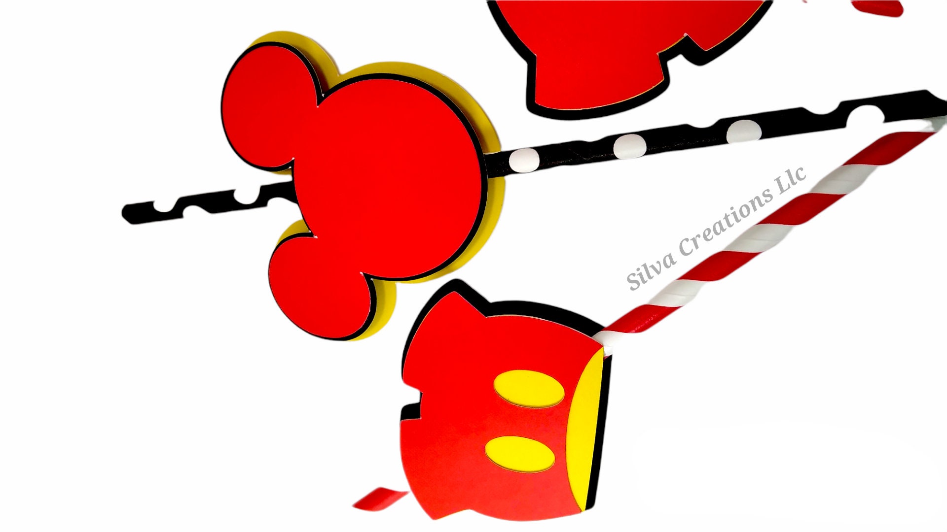 Mickey Mouse Party Straw Mickey Mouse Party Favors Mickey Birthday ...