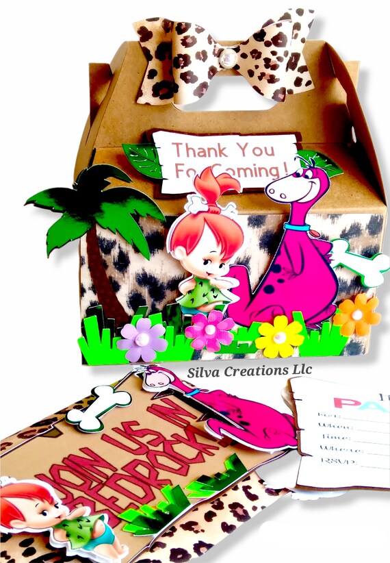 Party Favors & Games Flintstone Party Favors Flintstone Treat Boxes ...