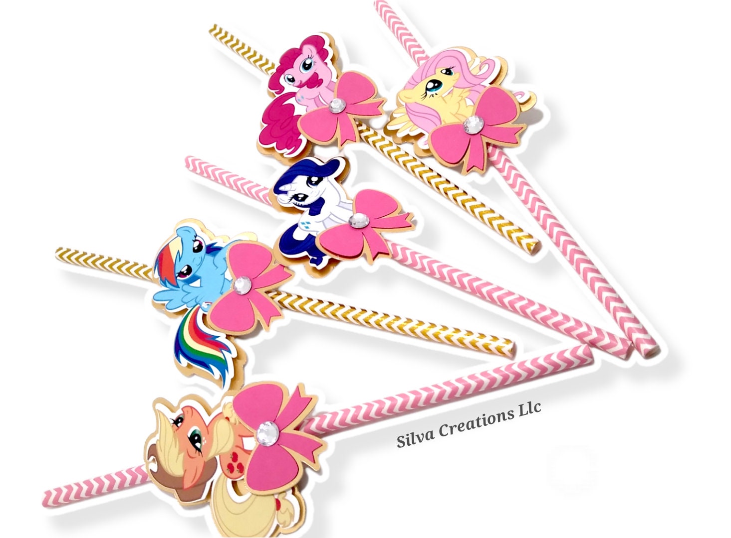 My Little Pony Straws, Pony Party Decor, Girls Party Decor, My Little ...