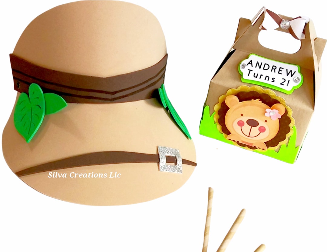 Safari Party Hats, Safari Hat, Jungle Hat, Party Hats - Etsy