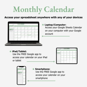 Editable Calendar for Google Sheets, Daily, Weekly, Monthly Task ...