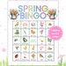 Printable Spring Bingo Games, Bingo Patterns, Springtime Bingo, Tea ...