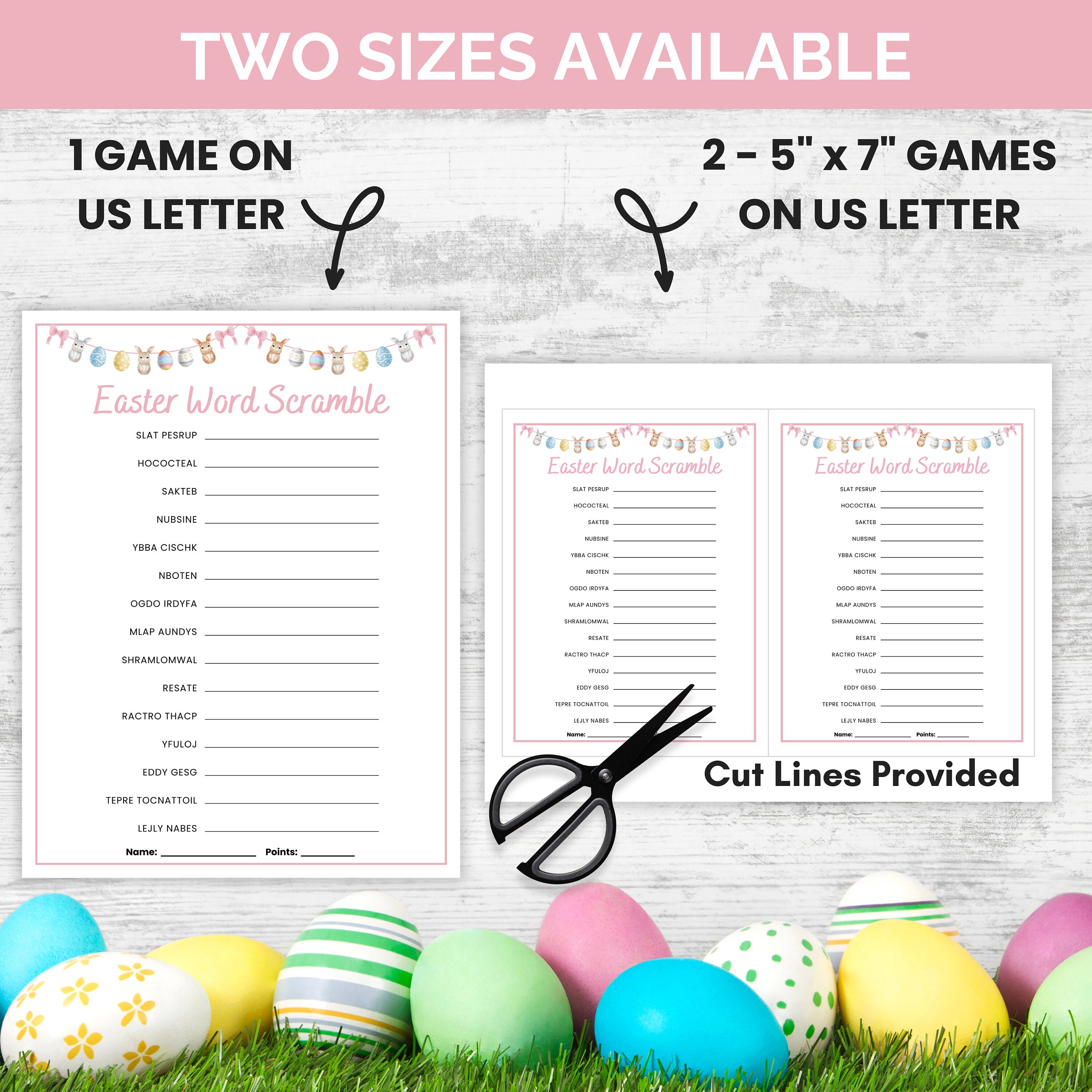 Easter Games Bundle, Easter Family Games, Games for Adults, Kids, Teens ...