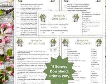 Spring GARDEN TRIVIA Game: Printable Party Activity (PDF) - Etsy Canada