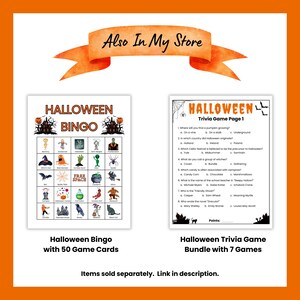 Halloween Scavenger Hunt Game, Printable Game for Kids, Teens, Adults ...