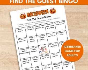 Get to Know You Bingo Game Icebreaker Game Printable Board - Etsy