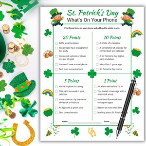 St Patricks Day Printable Party Game Bundle, Irish Party Games for ...