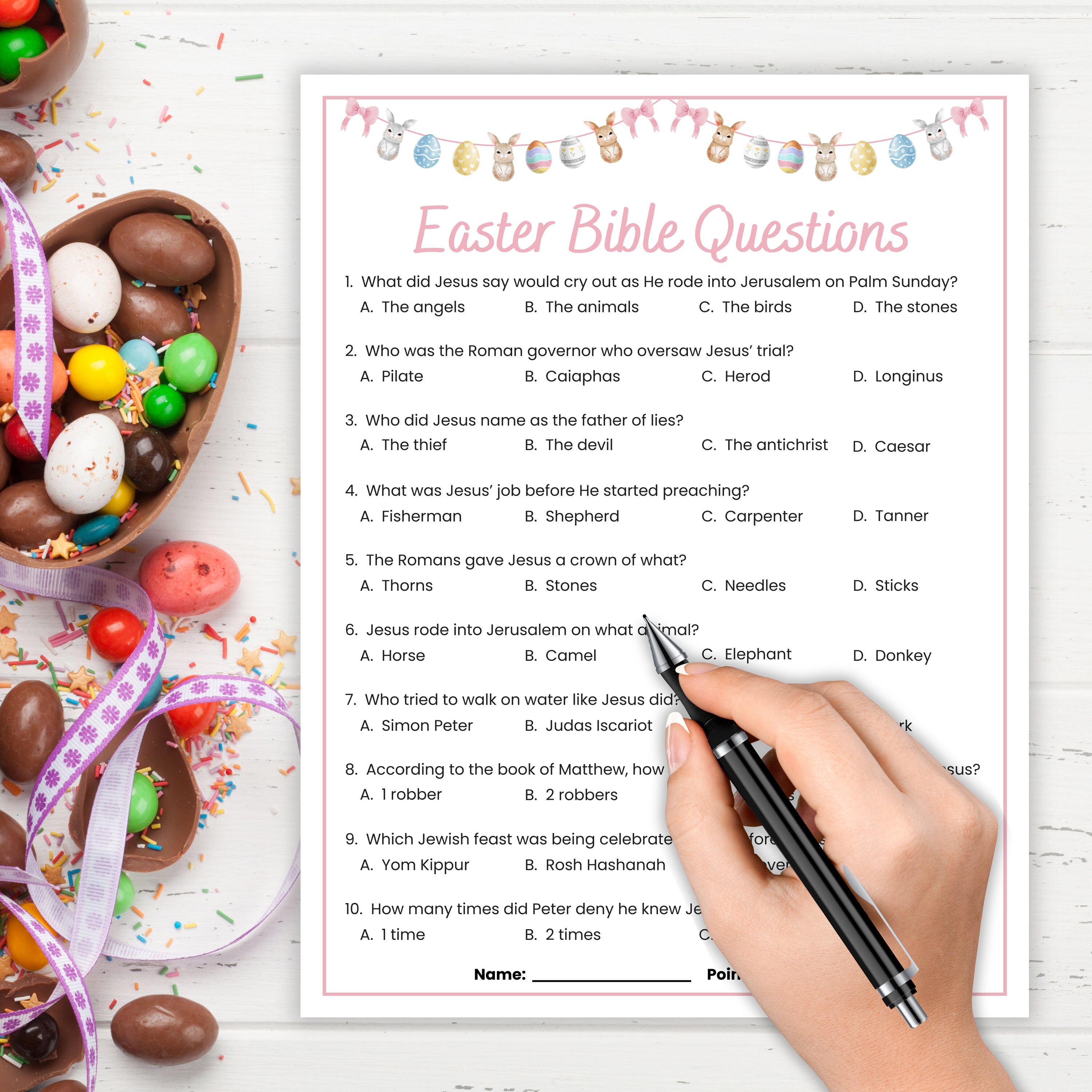 Easter Games Bundle, Easter Family Games, Games for Adults, Kids, Teens ...