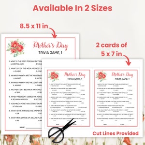 Fun Mothers Day Games, Printable Party Games, Mothers Day Activity ...