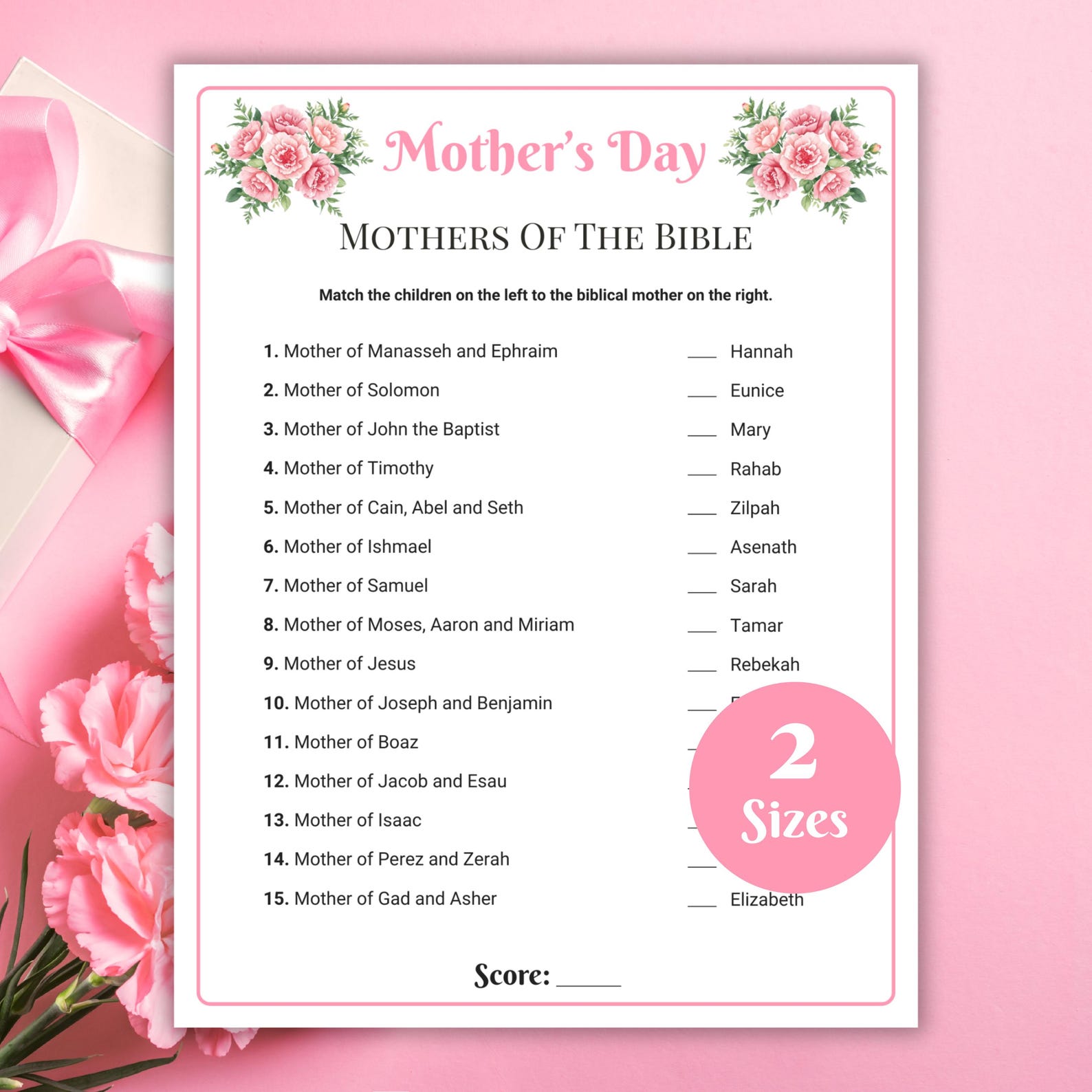 Mother’s Day Trivia Questions, Mothers of the Bible Trivia Game, Bible ...