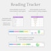 Simple Reading Tracker, Google Sheets Spreadsheet, Book Reading Planner ...